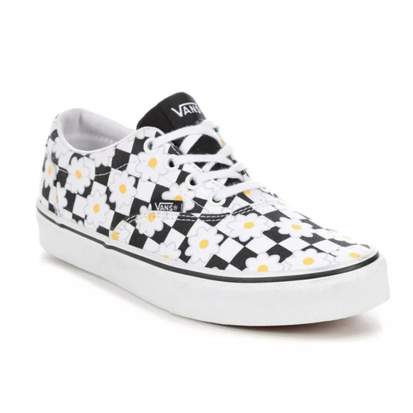 Vans | Shoes | Vans Doheny Checker And Flowers Shoes Girls Size 2 ...